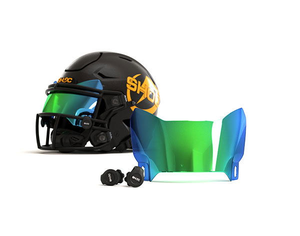 SHOC Zero G+ Football Visor | Fits Ridddell Speedflex and Schutt F7