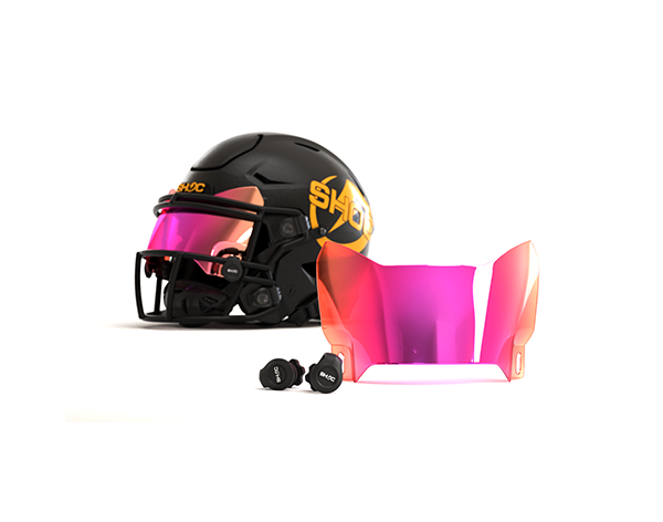 SHOC Zero G+ Football Visor | Fits Ridddell Speedflex and Schutt F7