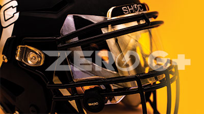 SHOC Zero G+ Football Visor | Fits Ridddell Speedflex and Schutt F7